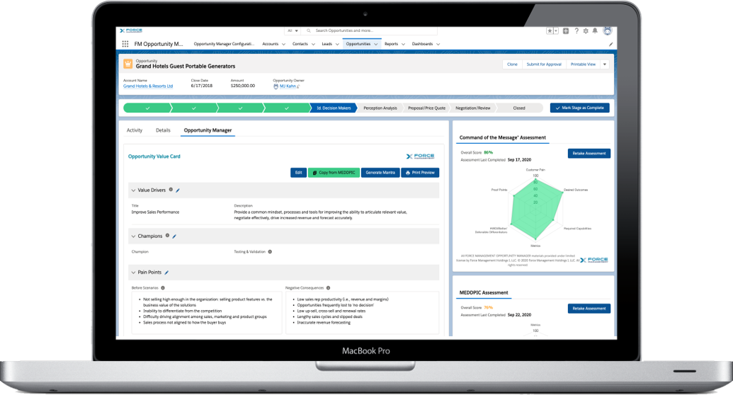 Opportunity Manager Salesforce Integration | Force Management