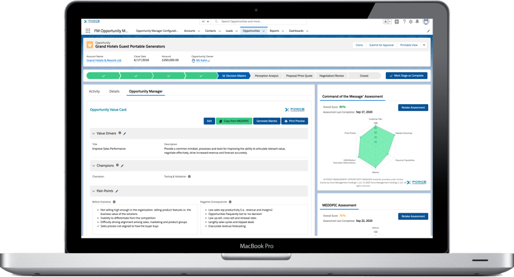 Opportunity Manager Salesforce Integration | Force Management