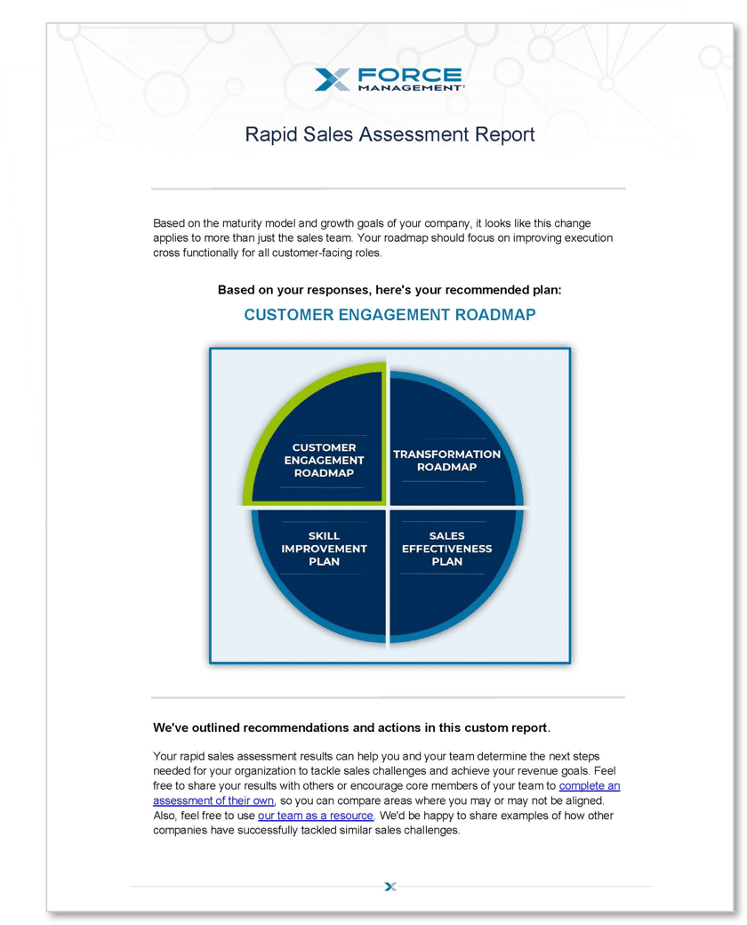 Sales Assessment Tool | Define Your Sales Initiative | Force Management